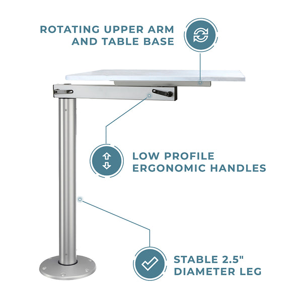 RV Side Table with MOD and Cypress Leg System | ITC Shop Now