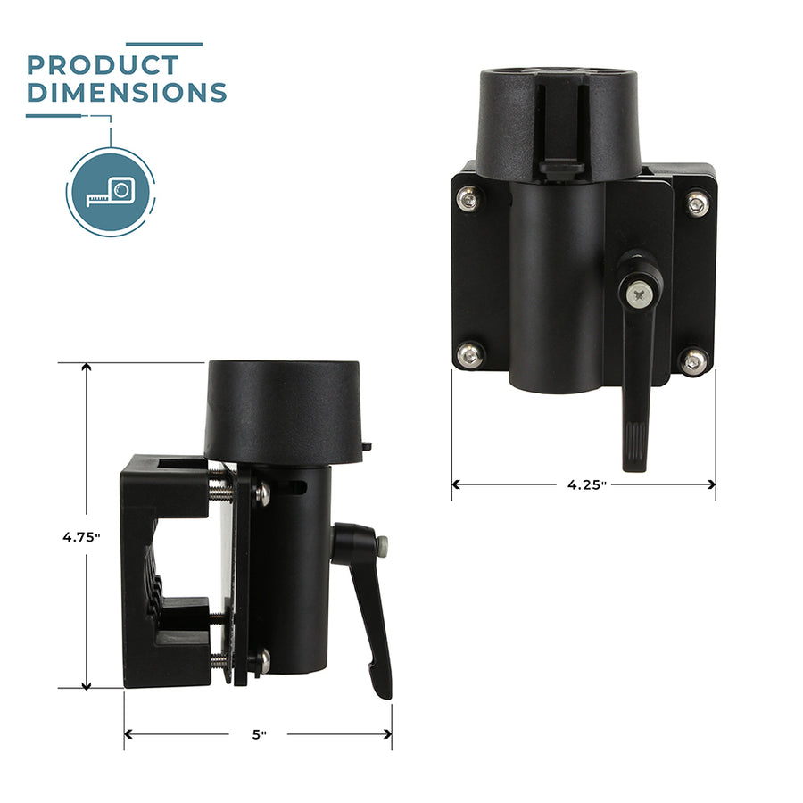 Pontoon Rail Mount for Boat Tables | ITC Shop Now