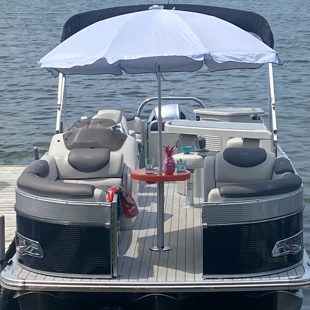 Round Boat Table System with Umbrella | ITC Shop Now