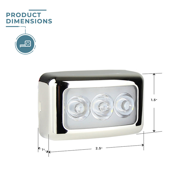 Marine Rectangular Docking Light - 69728SS-SR | ITC Shop Now