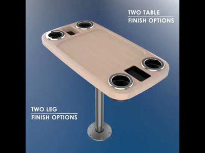 Non-lit Boat Table w/ Drink Holders